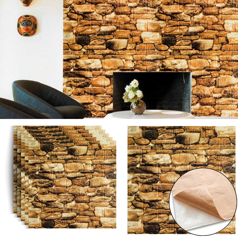 3D old brick wall panels – Sticker Wall