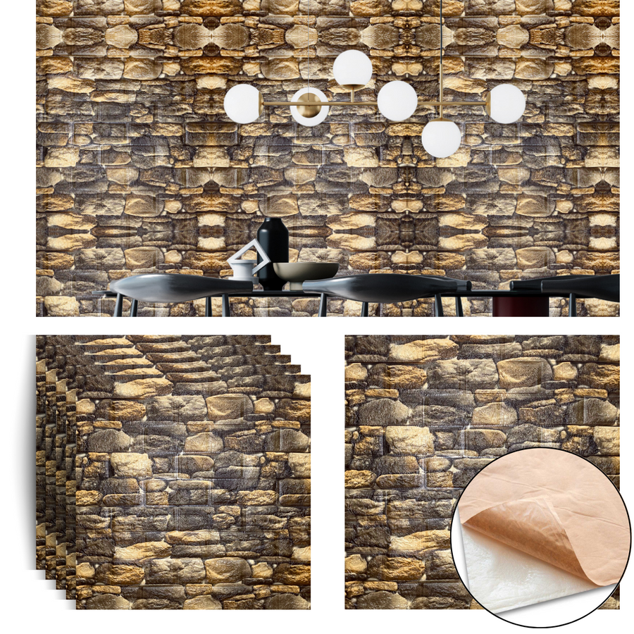 3D old brick wall panels – Sticker Wall