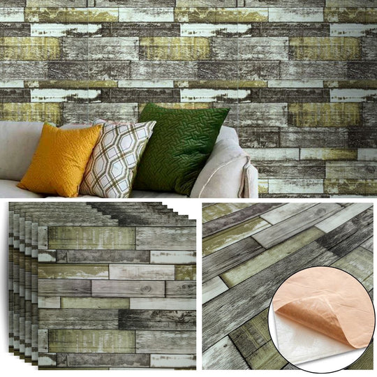 3D wood wall panels – Sticker Wall