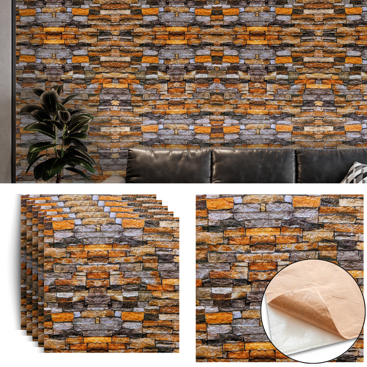 3D old brick wall panels – Sticker Wall